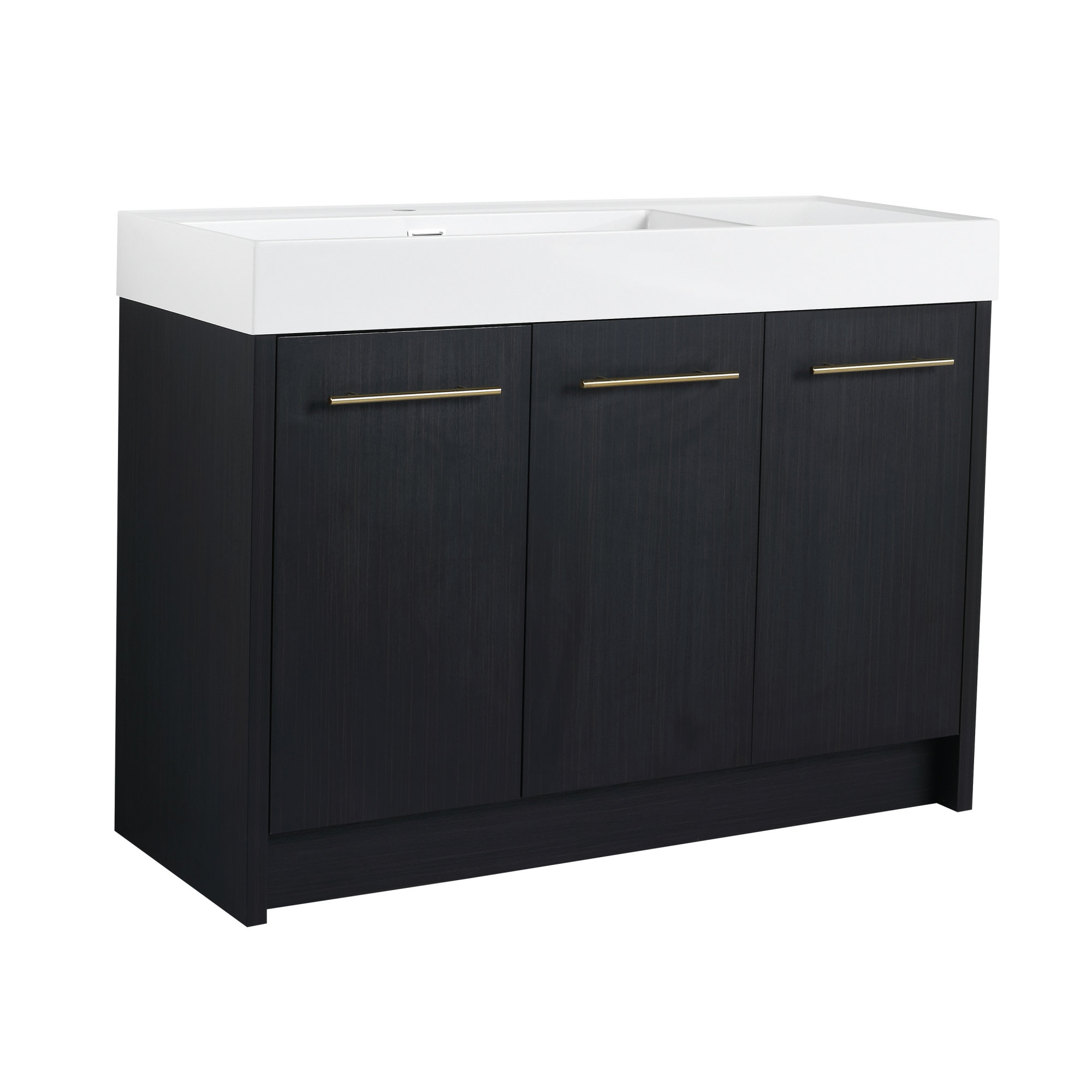 Latitude Run® -inch Freestanding Bathroom Vanity With Resin Sink, Soft ...