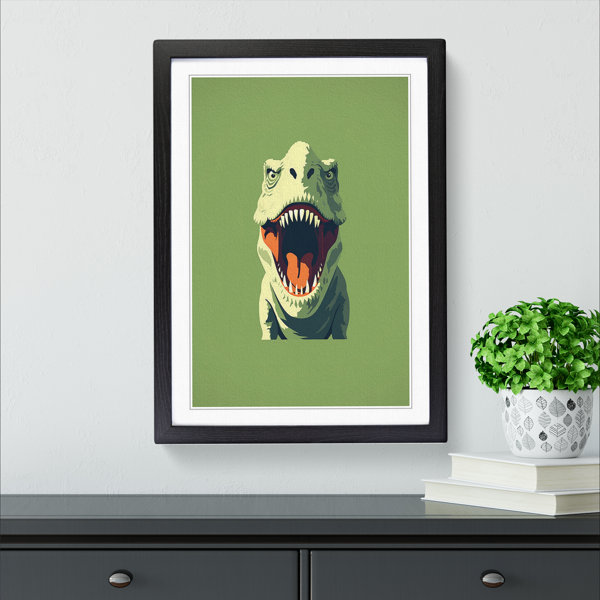 Big Box Art XYZ-FRM-V1223-6333 Tyrannosaurus Rex Minimalism - Single ...