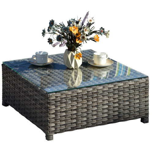 Latitude Run® 9-pieces Wicker/rattan Seating Group With Cushions | Wayfair