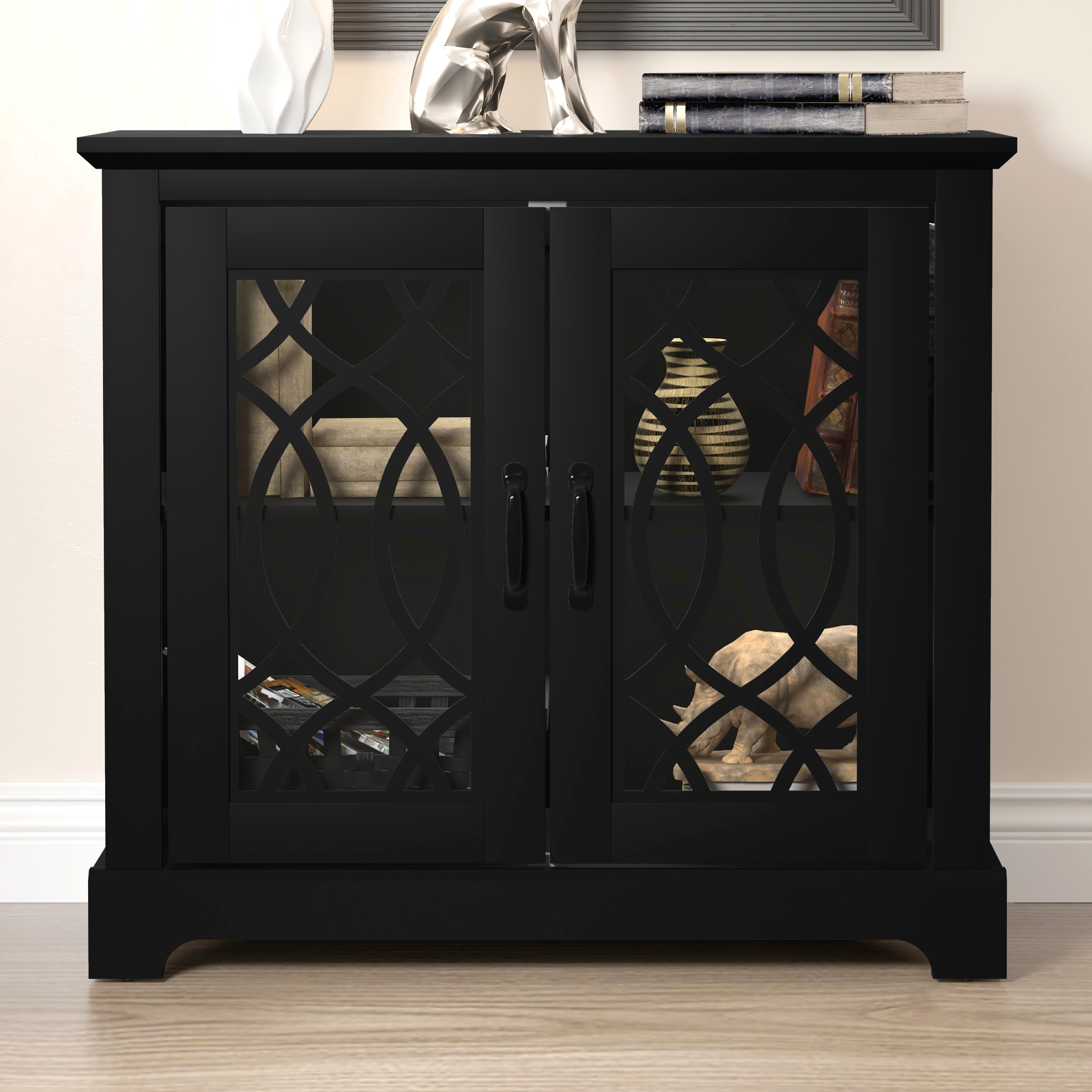 Lark Manor Allivia 29.3'' Tall 2 - Door Accent Cabinet & Reviews ...