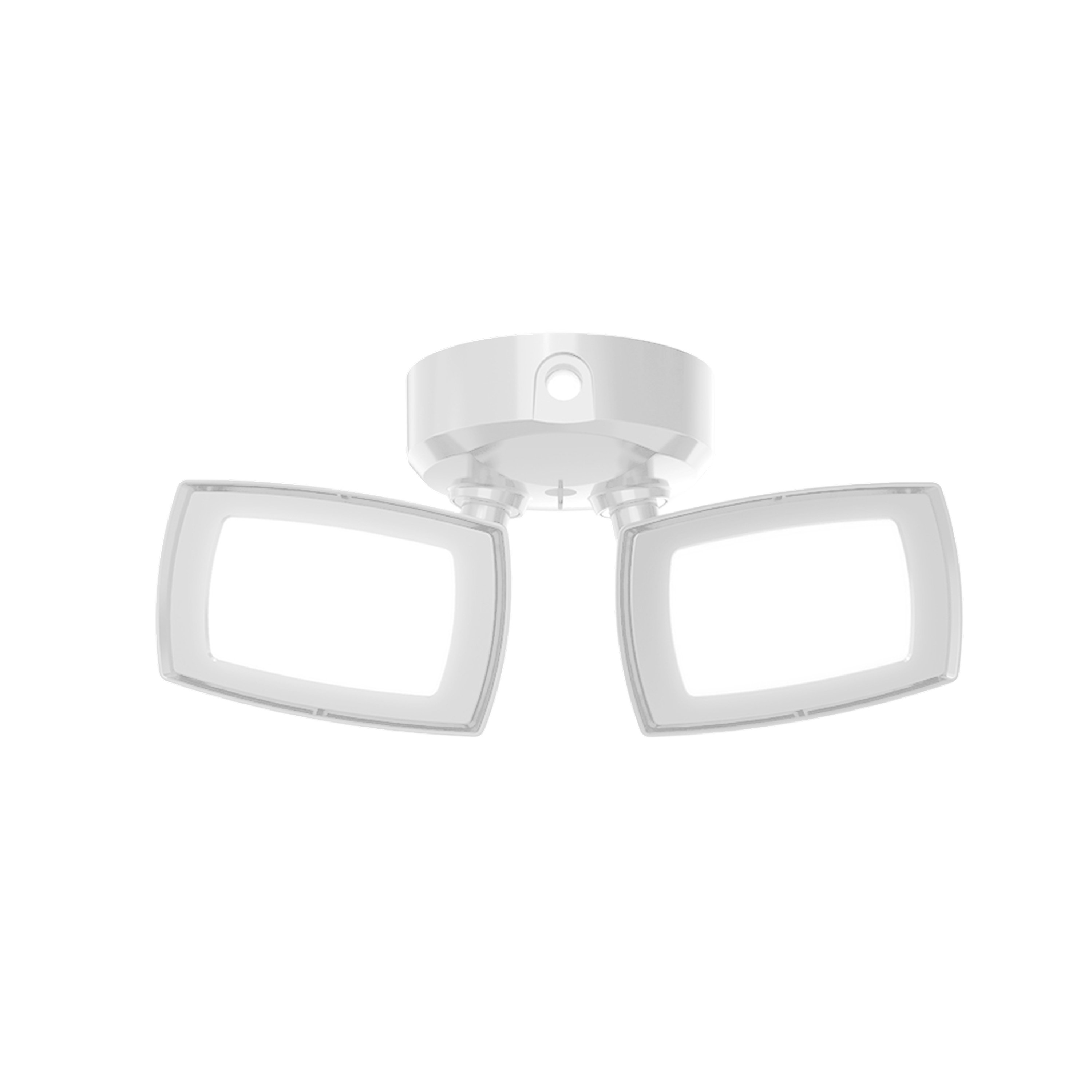 Lumight 30-Watt Bronze Outdoor Integrated LED Twin Head Flood Light ...