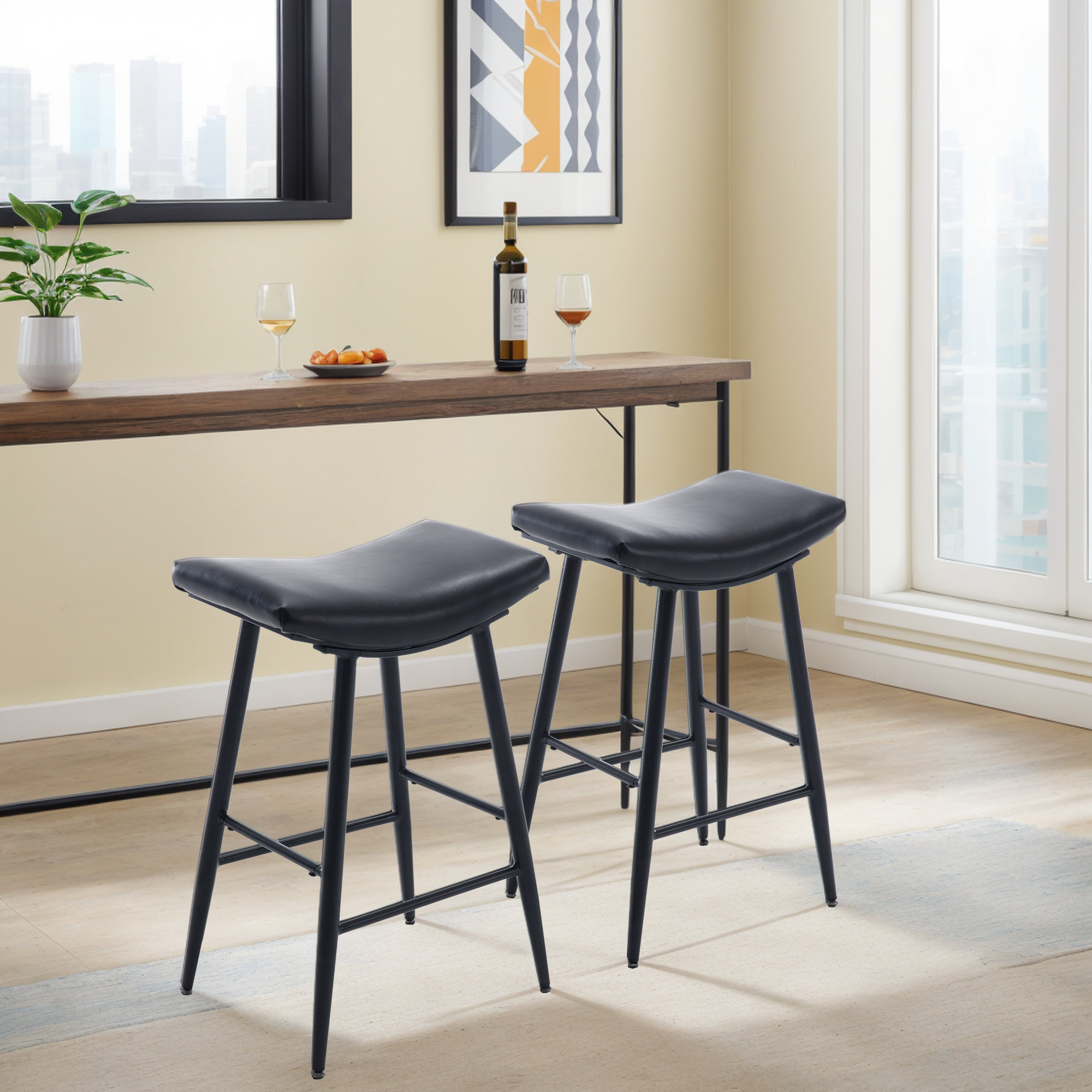 George Oliver Bar Stools Set Of 2 - Wayfair Canada
