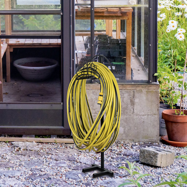 MyGift Freestanding Outdoor Garden Hose Holder with Stake Anchors | Wayfair