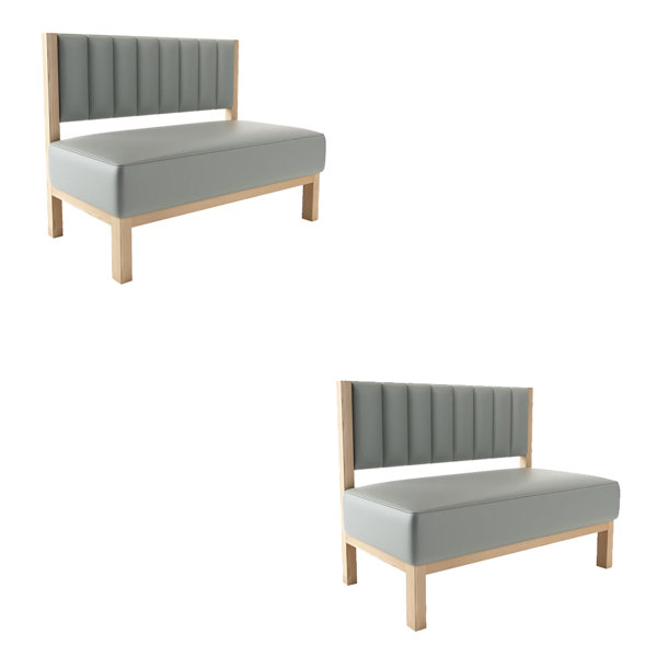 Visual card holder Vintage Simple Restaurant Benches Faux Leather ...