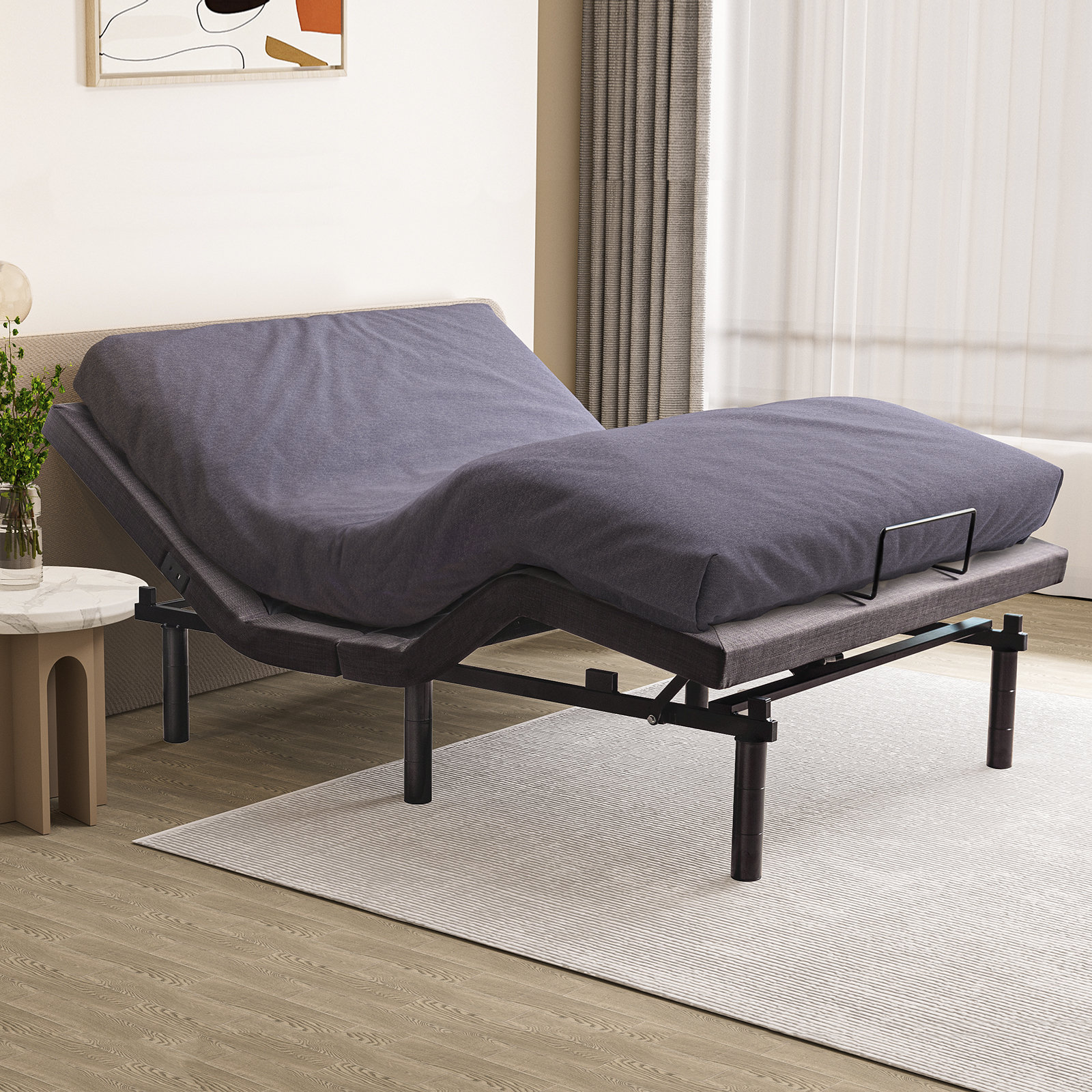 Alwyn Home Stangland H15" Electric Adjustable Bed Zero Gravity Wireless ...