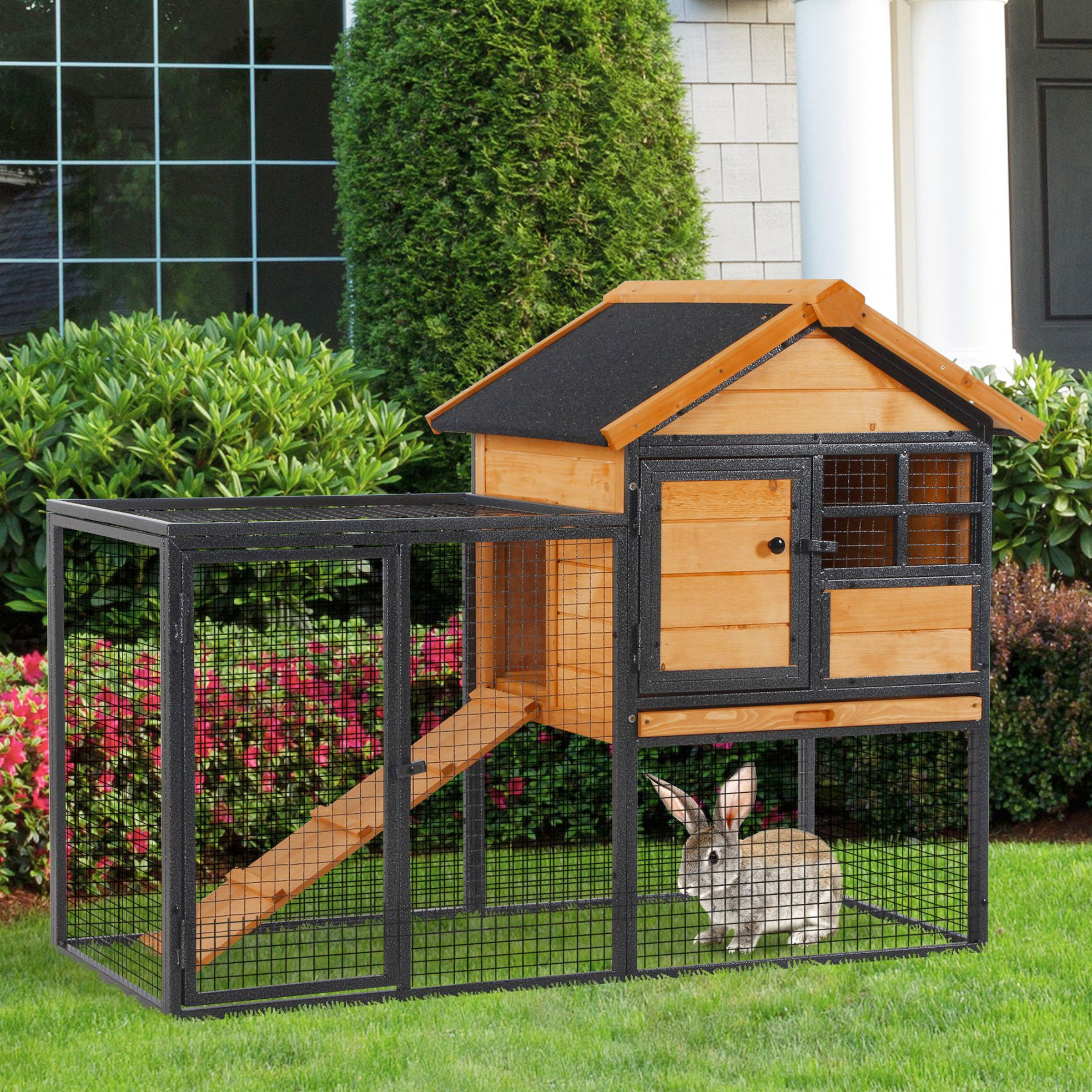 Tucker Murphy Pet™ Weather Rabbit With Asphalt Roof And Removable Tray ...
