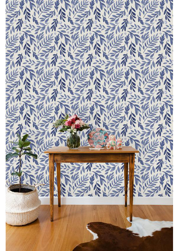 Ophelia & Co. Tuscola Removable Leave 6.25' L x 25" W Peel and Stick ...