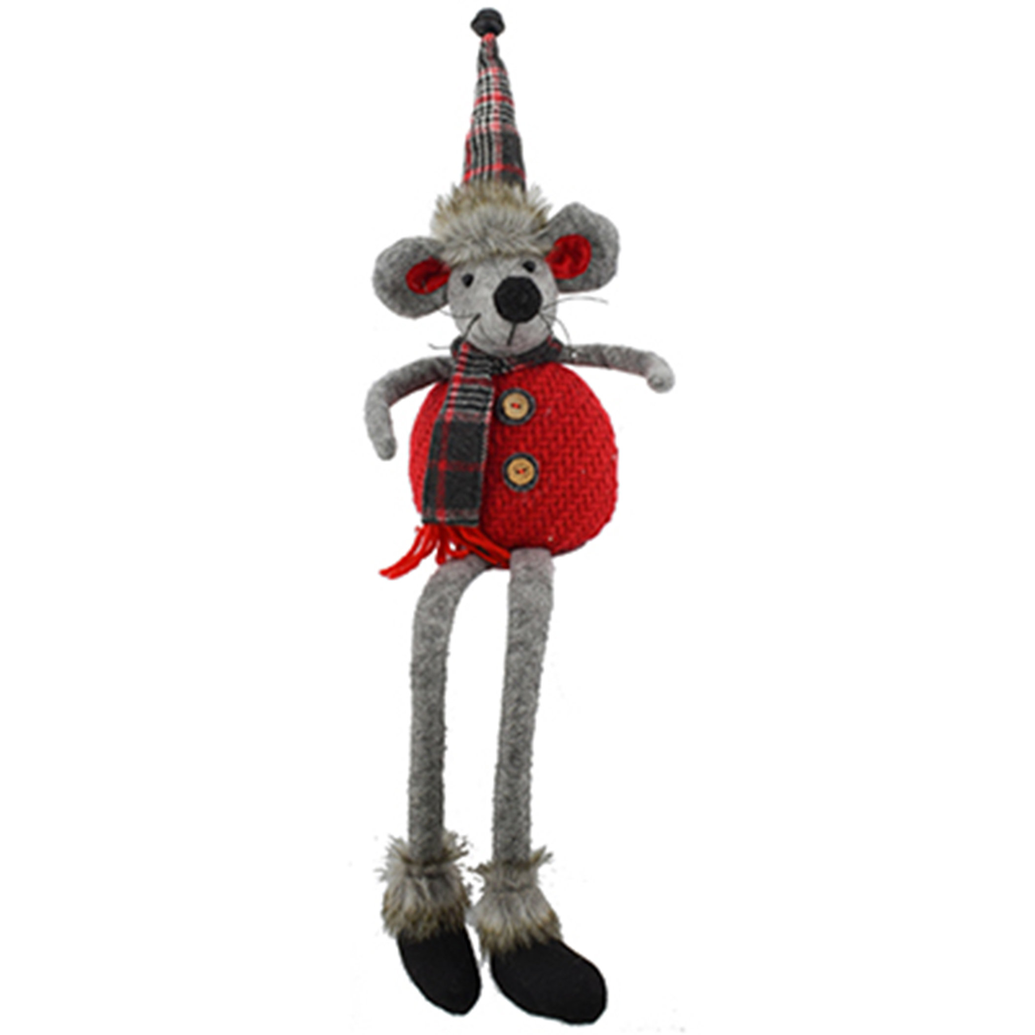 The Holiday Aisle® Sitting Mouse with Soft Long Legs | Wayfair