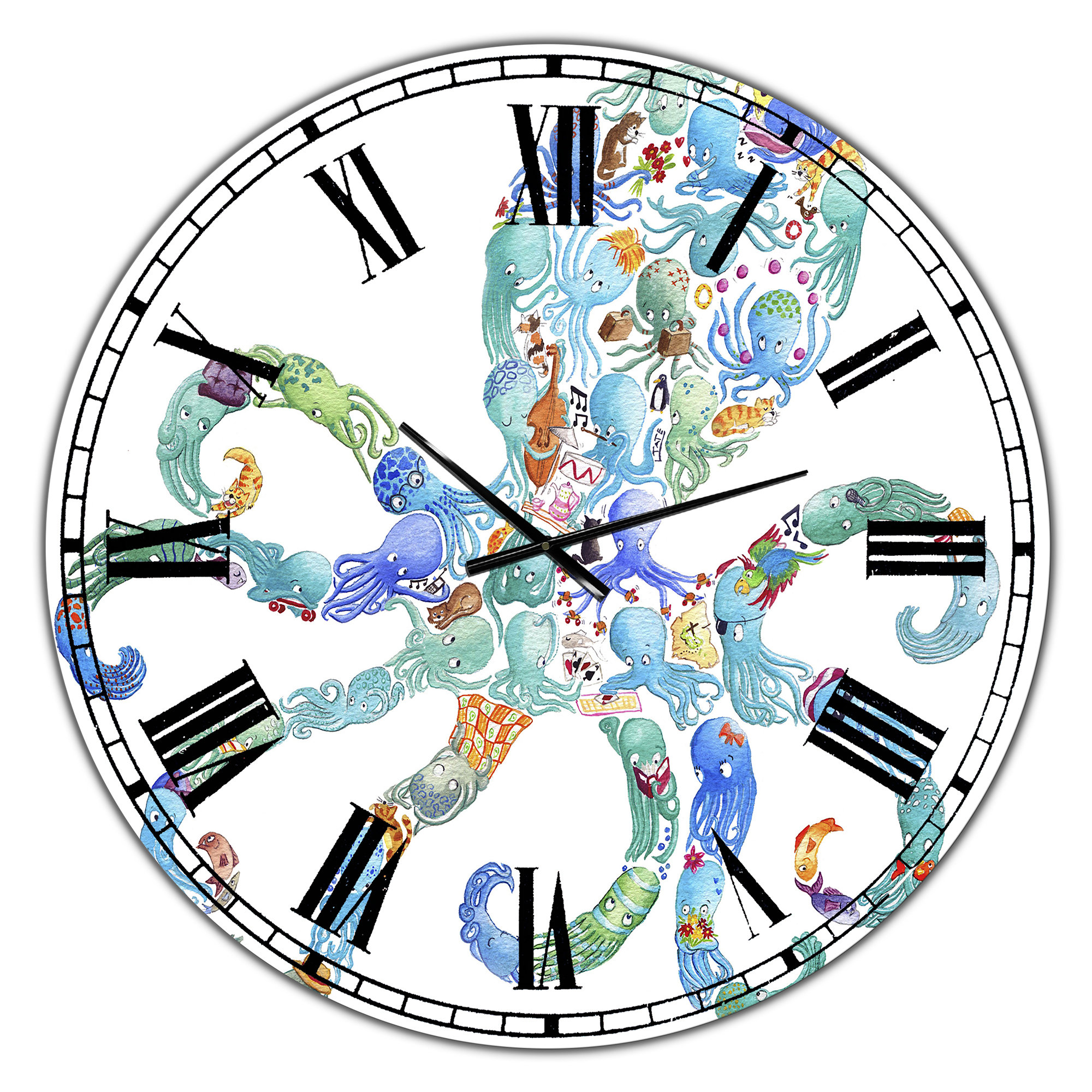 Breakwater Bay Octopus Made Of Octopus - Large Nautical & Coastal Wall ...