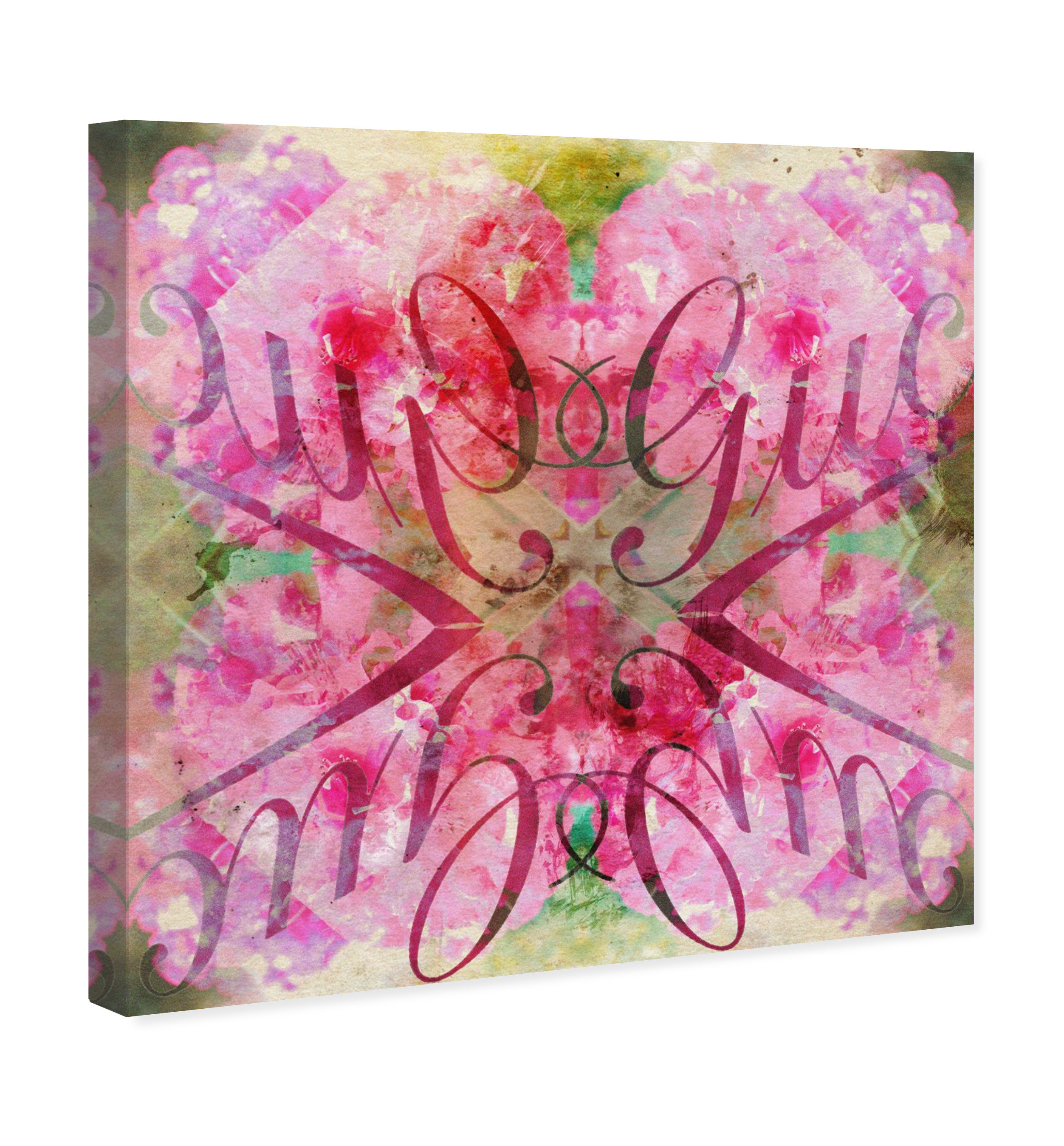 Oliver Gal Prints 'Efflorescent Bomb' - Graphic Art on Wrapped Canvas ...