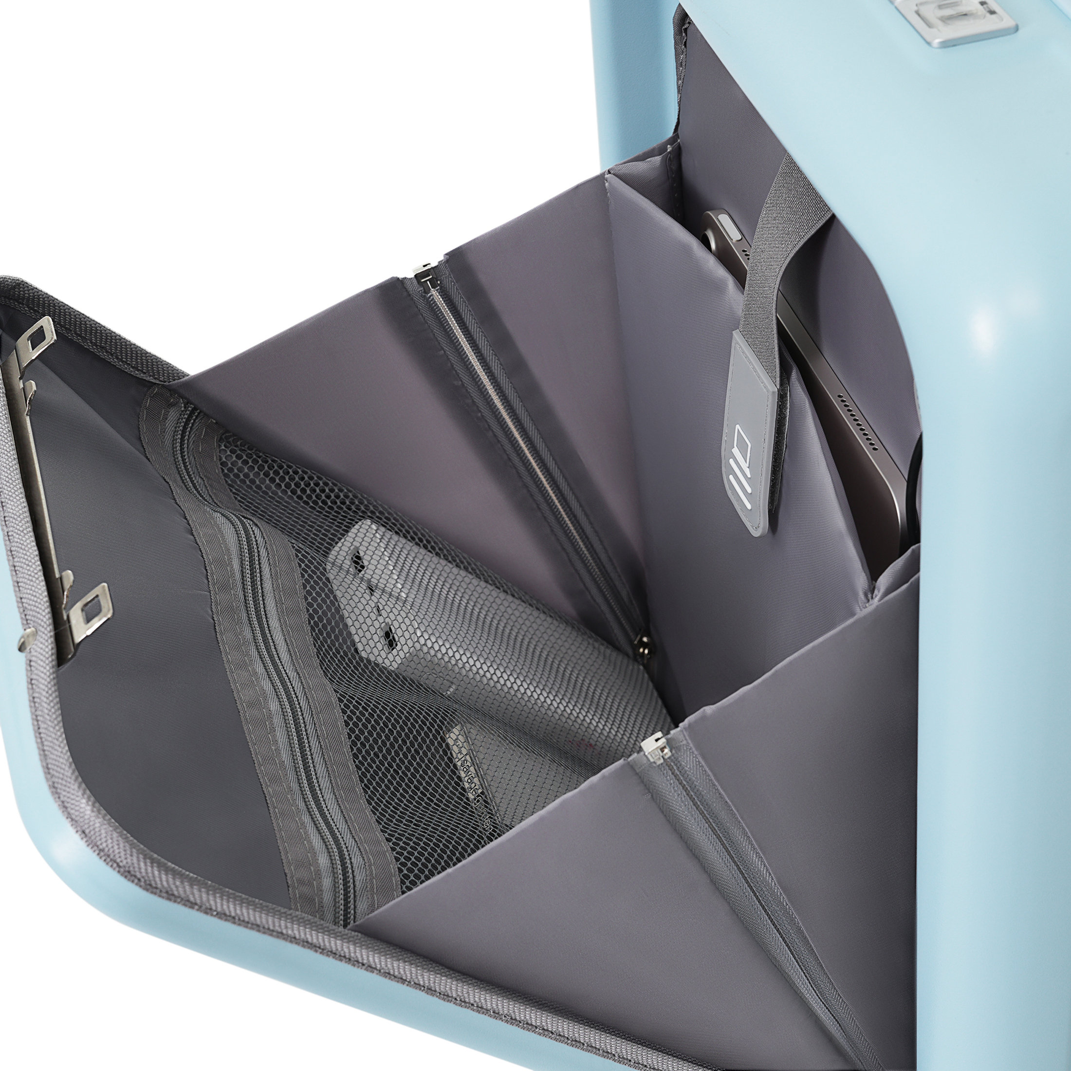 dingdangxiang Front Opening 20-Inch Carry-On Luggage with Expandable ...