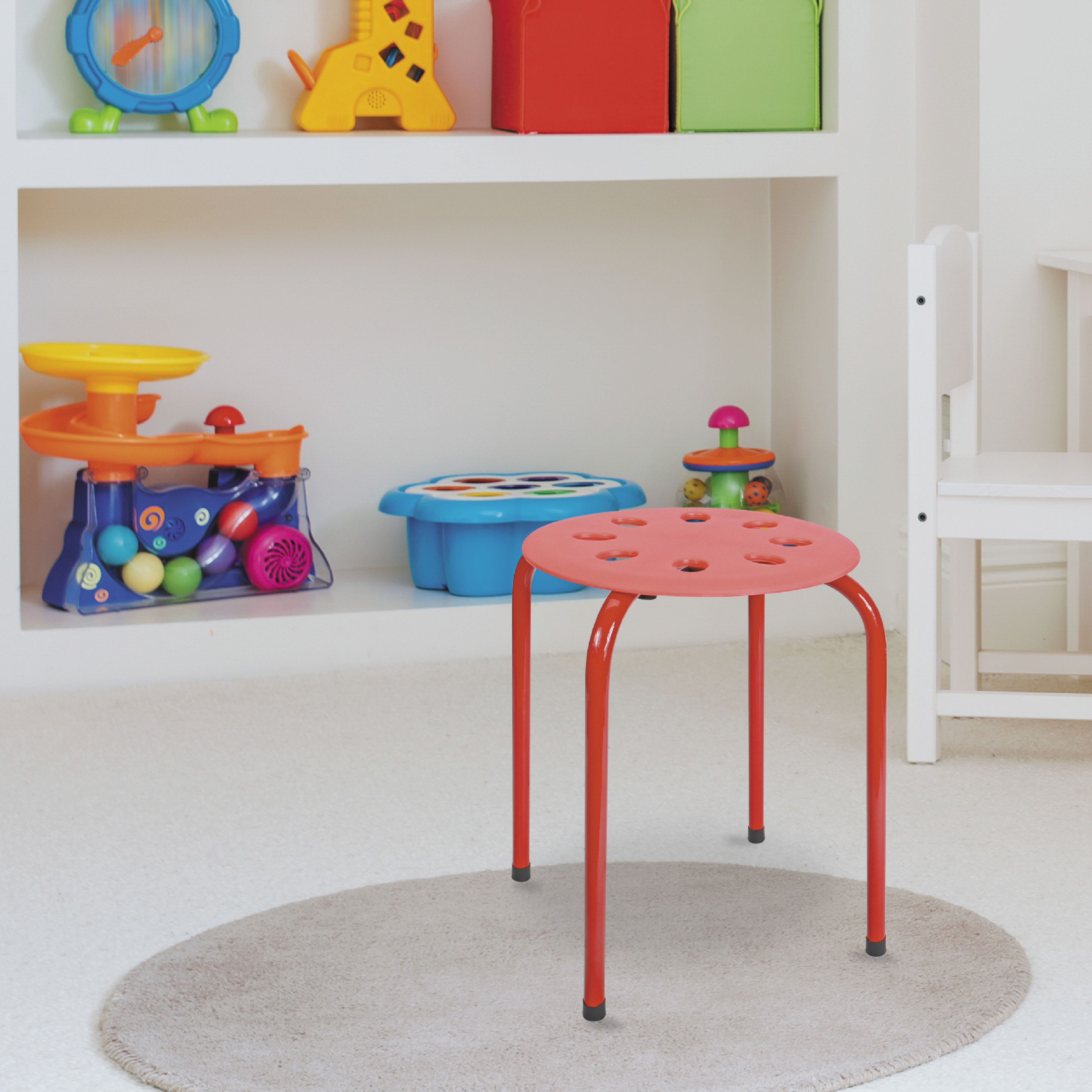 Pearington 5 Pack Multicoloured Stacking Stools, Pack Of 5 - Wayfair Canada