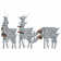 The Seasonal Aisle 6 Piece Mesh Christmas Reindeers Lighted Display Set ...