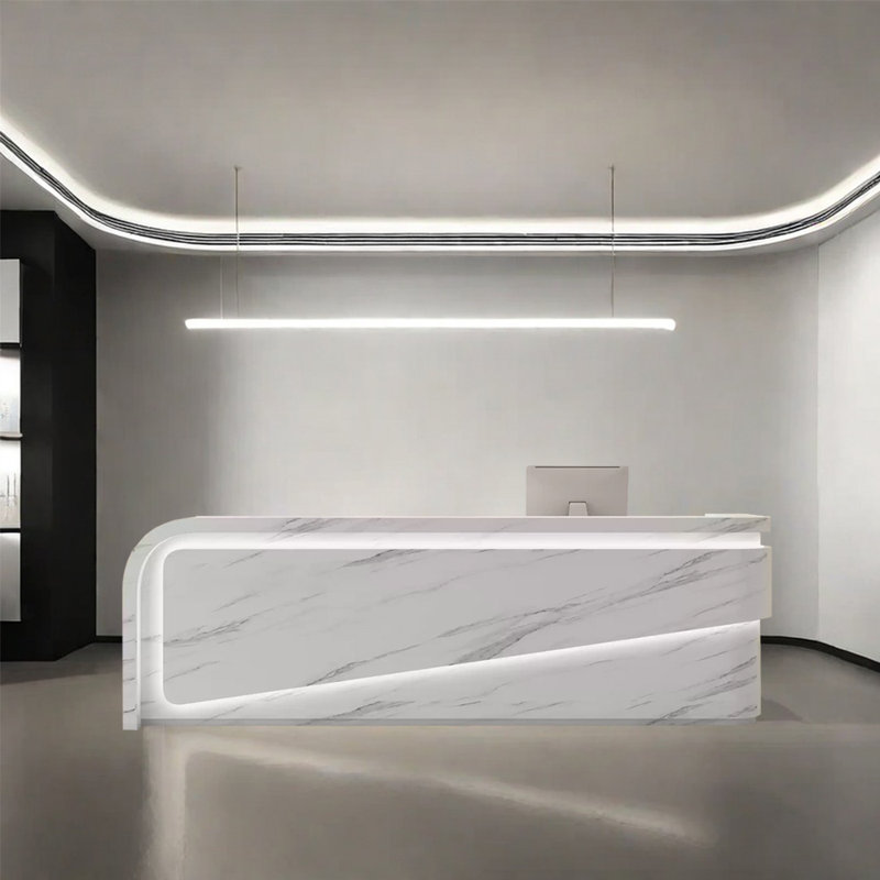 Artistic Soul XKX Premium Furniture Rectangular Modern Front Desk ...