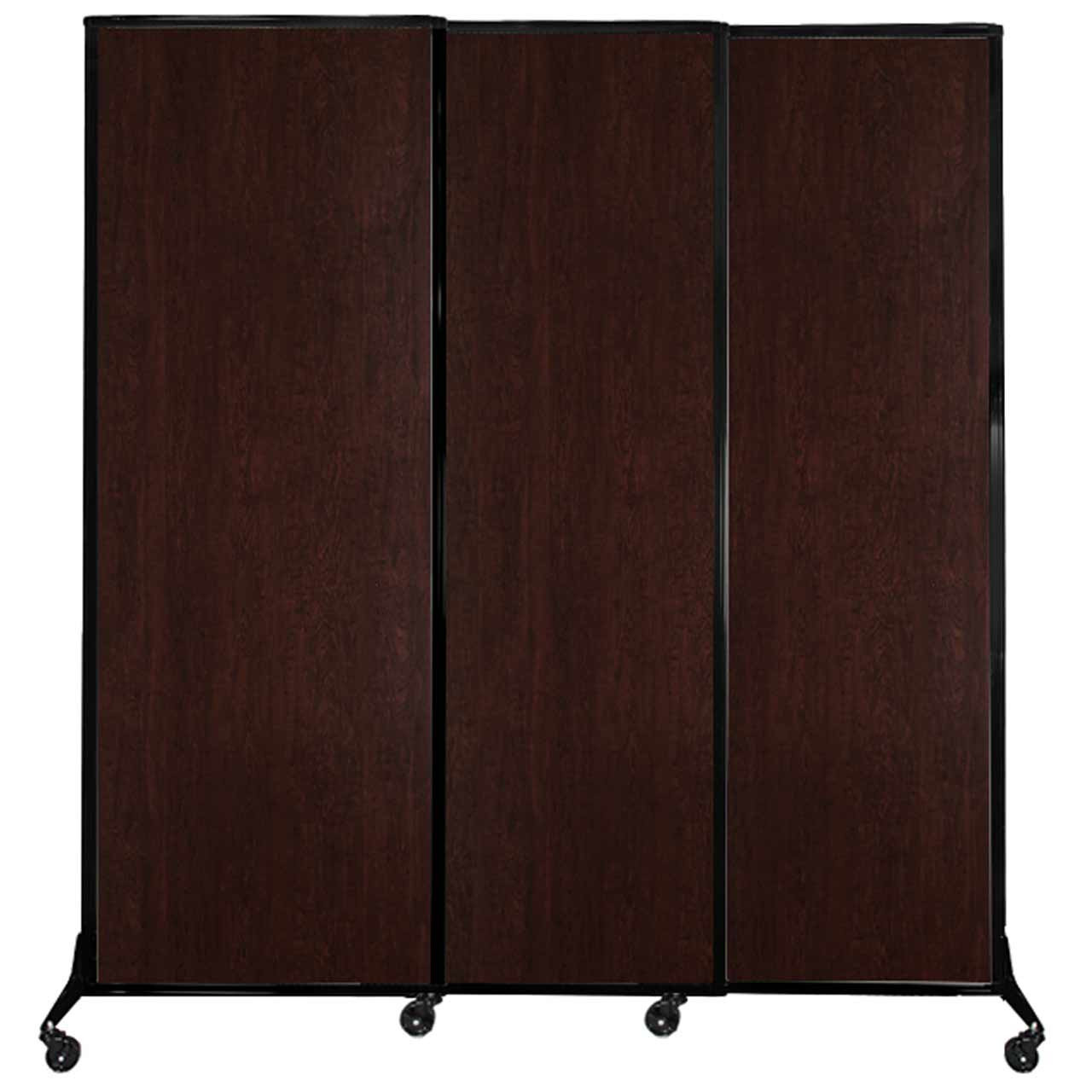 Versare 7'4" Tall Wood Grain Quickwall Sliding Portable Partition | Wayfair