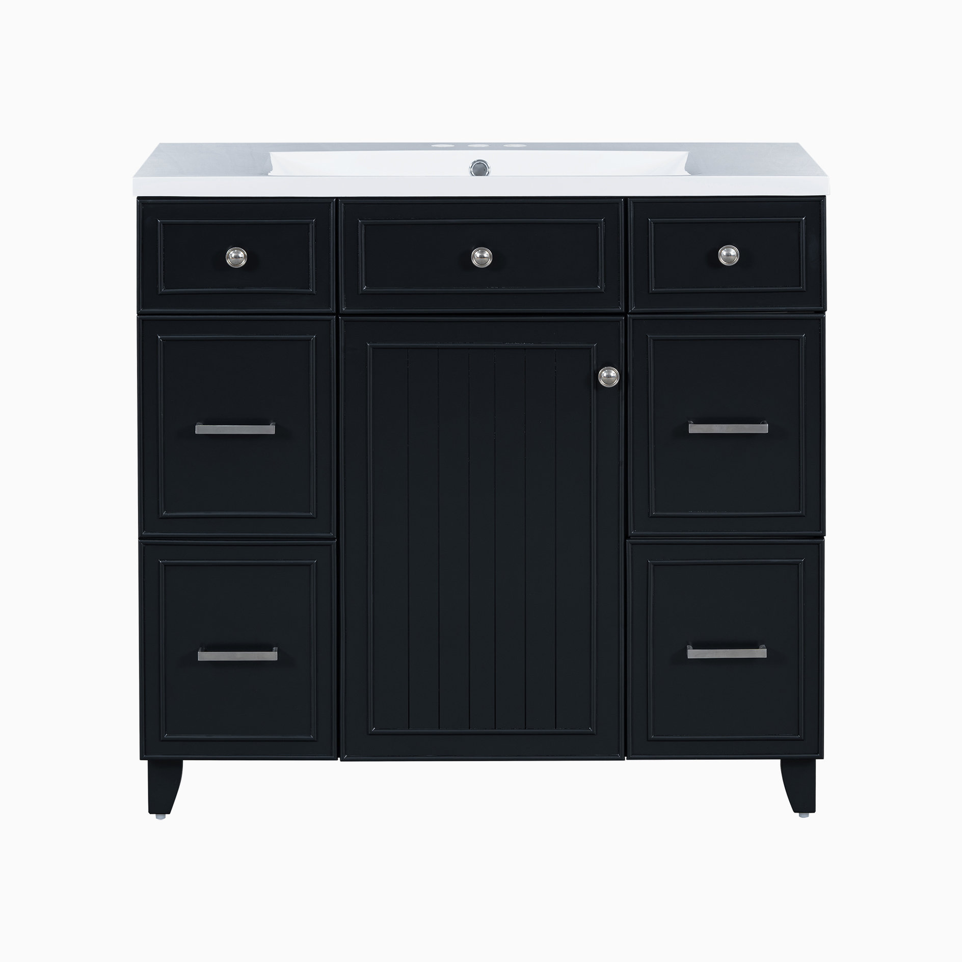 Winston Porter Kylis 36'' Single Bathroom Vanity with Ceramic Top | Wayfair