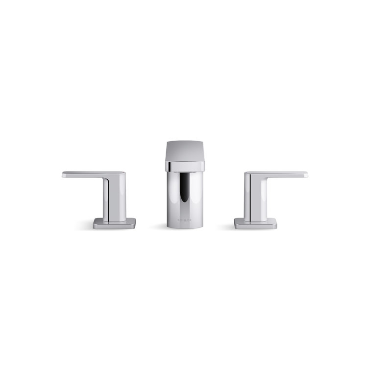 Parallel Two-Handle Deck-Mount Bath Faucet