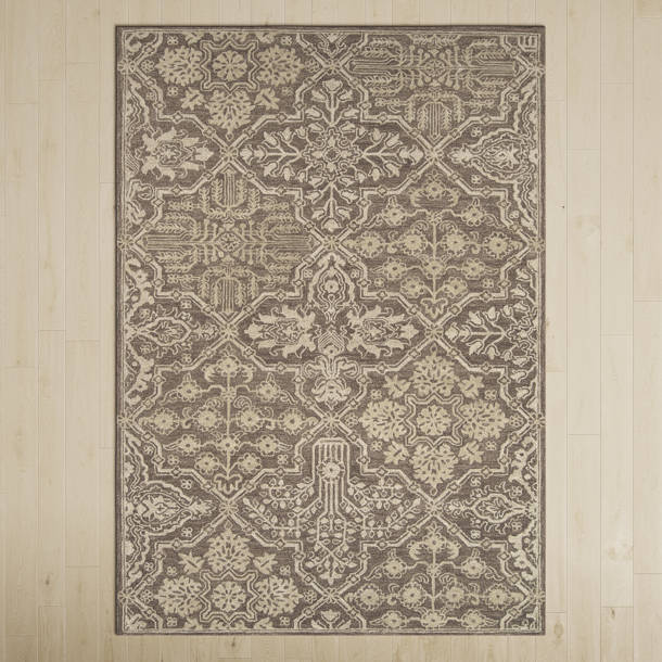 Birch Lane™ Cece Wool Floral Rug & Reviews | Wayfair