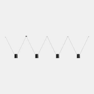 LedsC4 Attic Lateral Pendant Central Canopy Cable 4 Cylinder | Wayfair