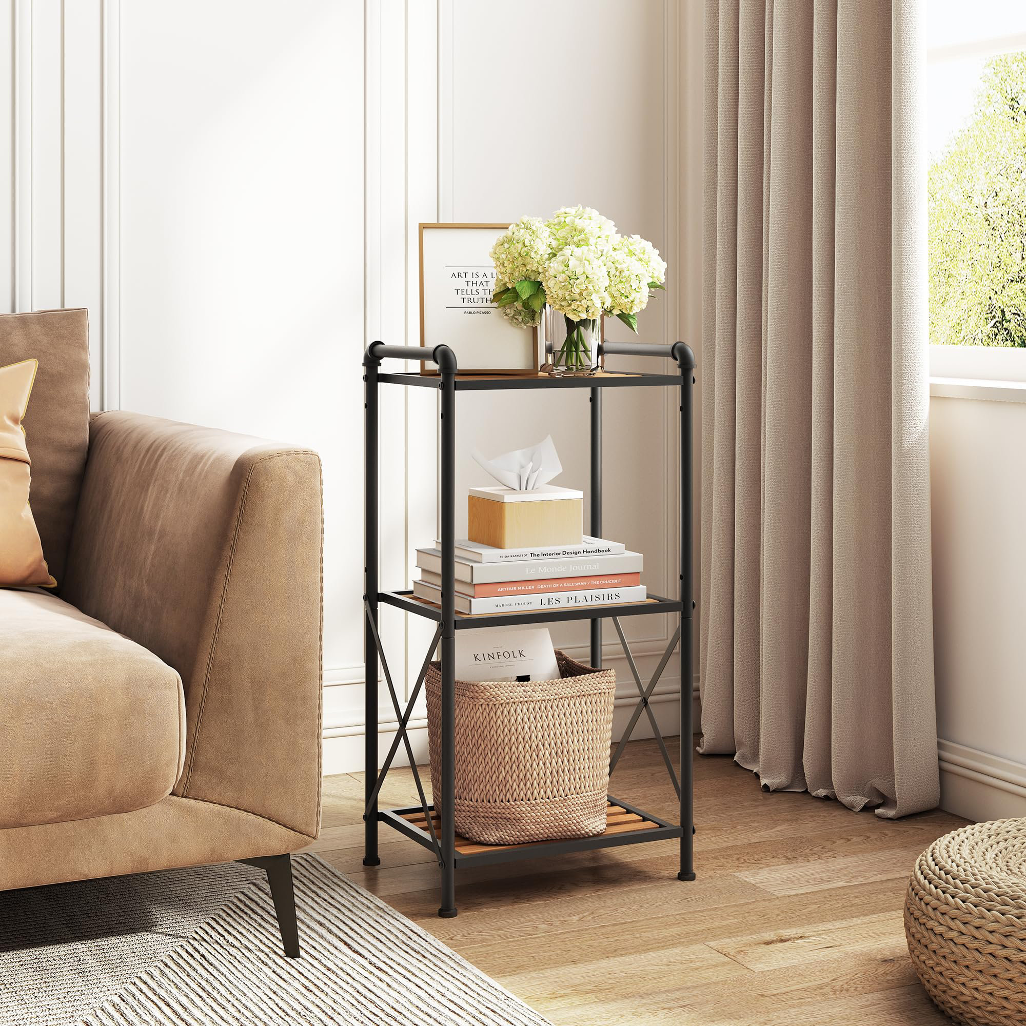 Williston Forge 3 Tier Storage Rack Bathroom Shelving Unit, Free ...