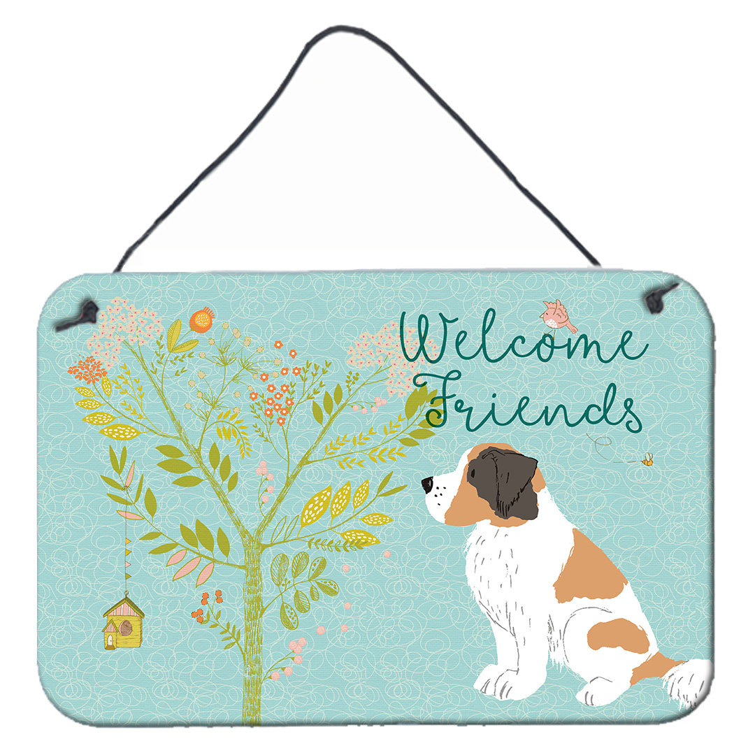 August Grove Welcome Friends Springer Spaniel Hanging Prints Wall Décor ...