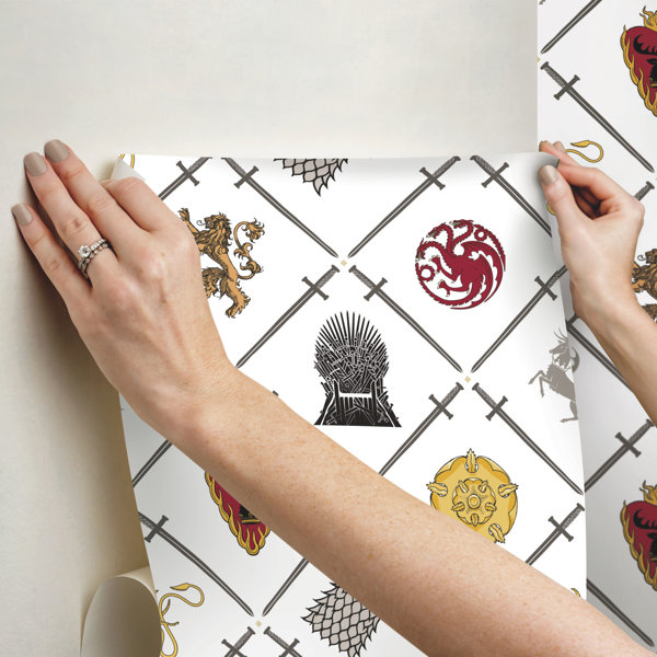 Room Mates Game of Thrones House Sigils Peel & Stick Wallpaper | Wayfair
