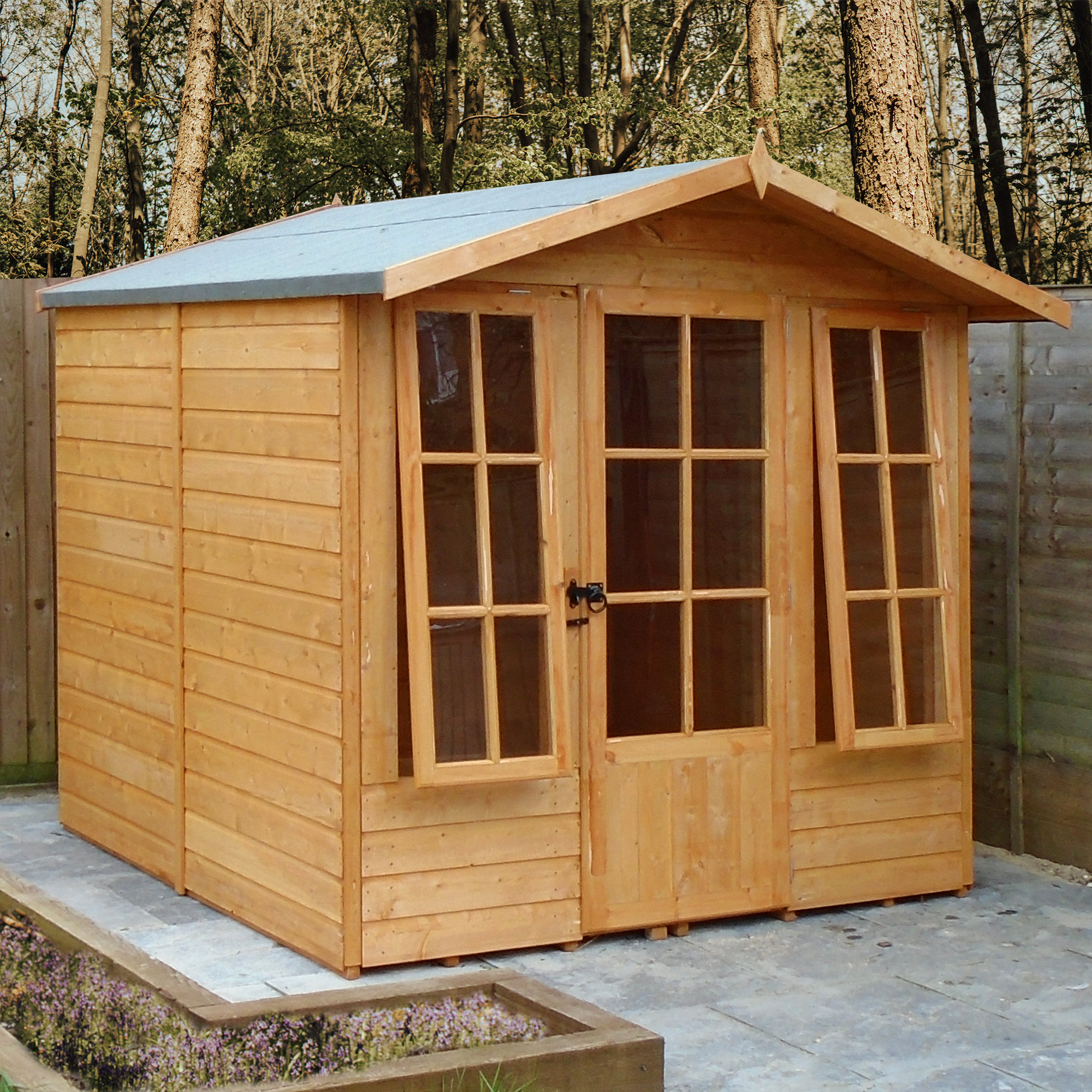 Shire GB Chatsworth 7 x 7 Ft Shiplap Summer House | Wayfair.co.uk