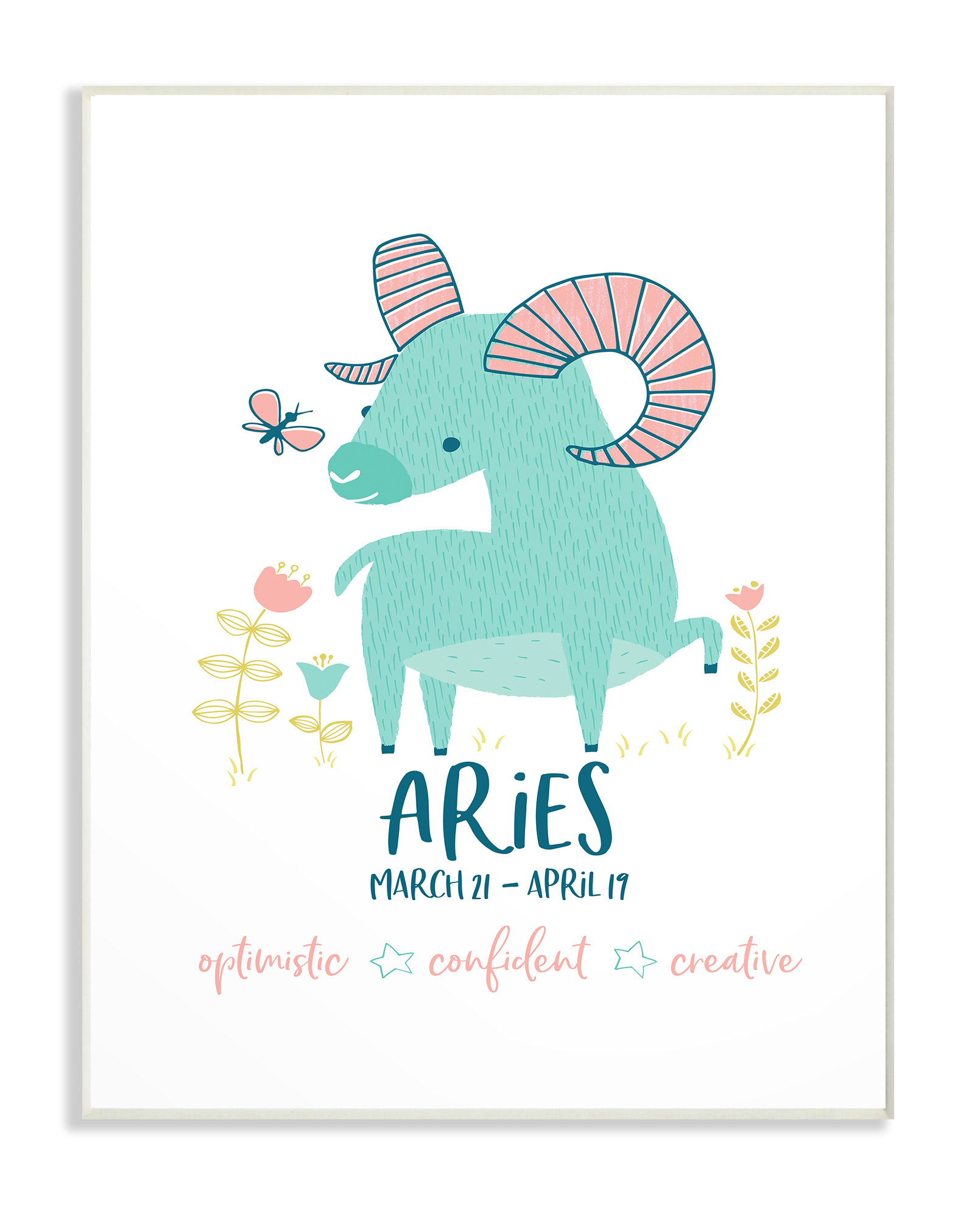 Harriet Bee Lester Fun Modern Zodiac Aries Ram Art | Wayfair