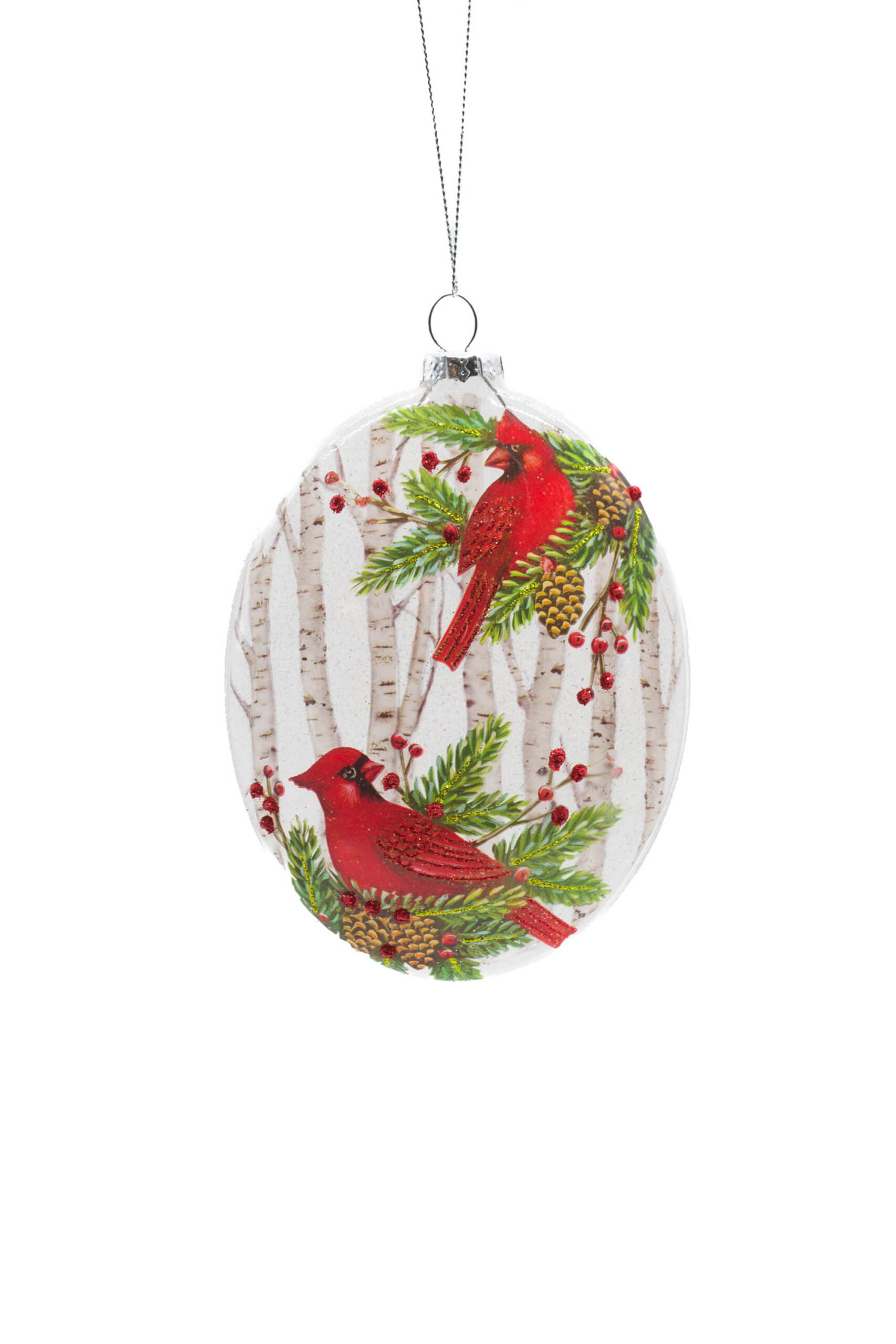 The Holiday Aisle® Gelissa Cardinals in Holly Hanging Figurine Ornament ...