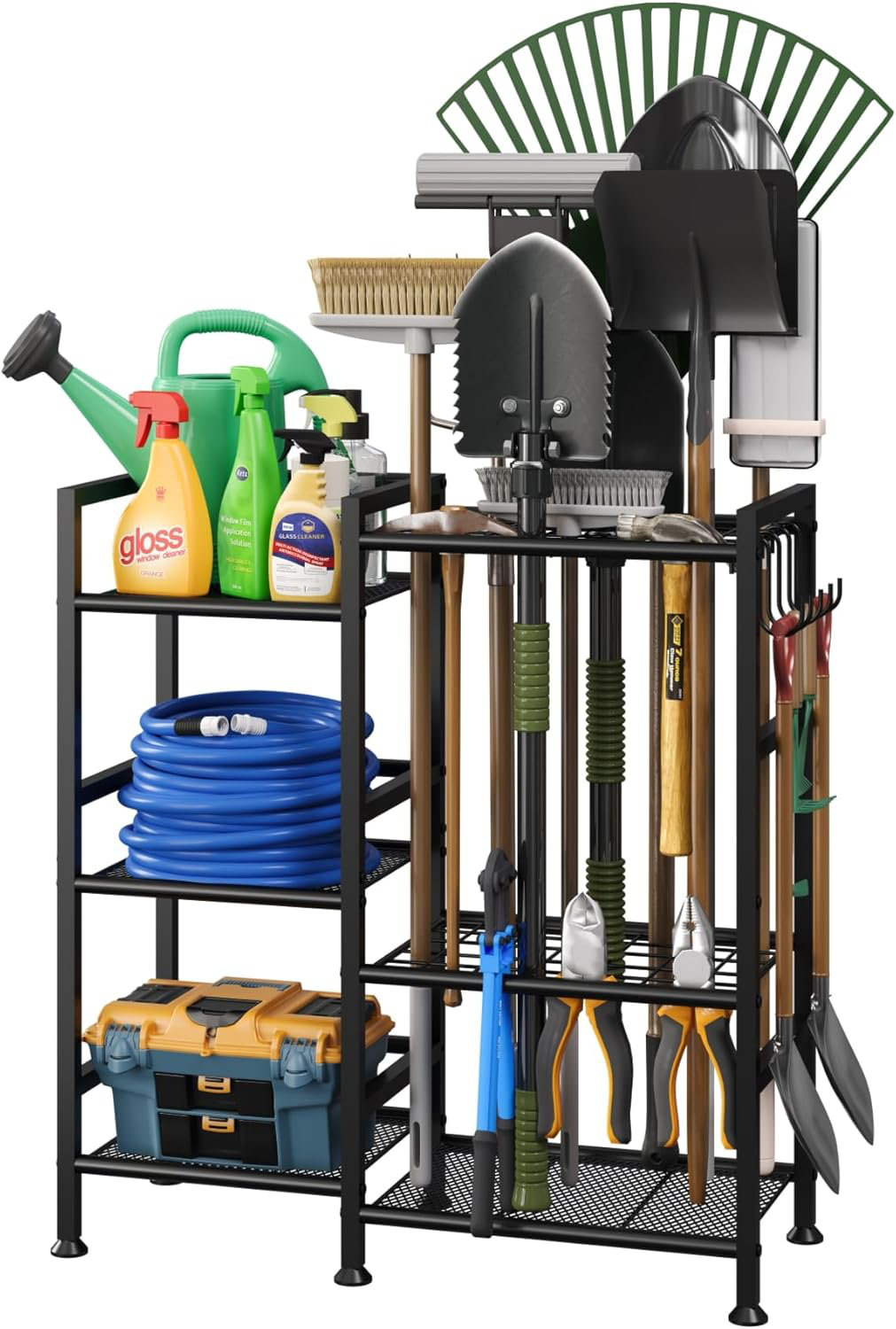 WFX Utility™ Garden Tool Organizer For Garage Organization, 3 Tier Yard ...