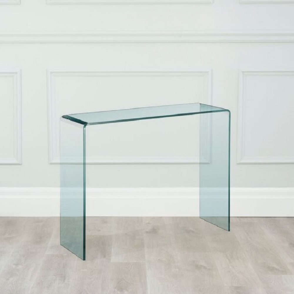 Orren Ellis Glass Console Table & Reviews | Wayfair