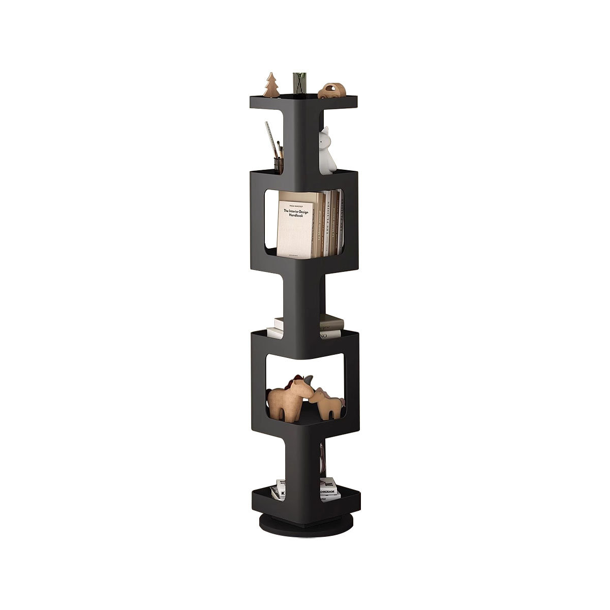 Orren Ellis Iron rotating bookshelf | Wayfair