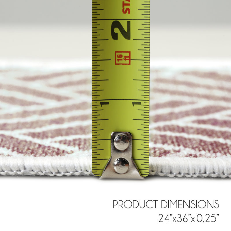 Latitude Run® Dibri Cotton 36" x 24" Non-Slip Indoor Door Mat & Reviews ...