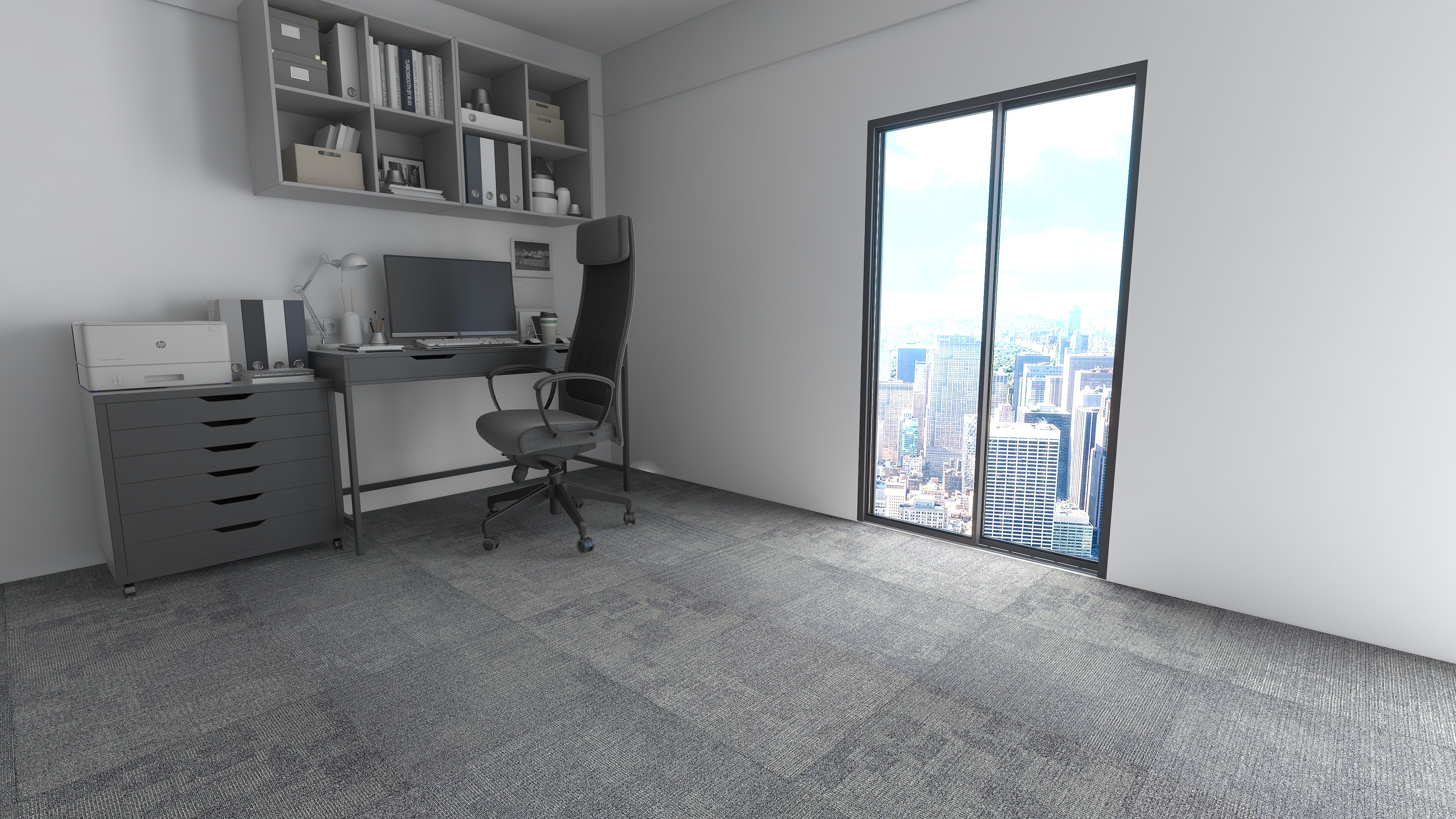 American Home Executive 19.5x19.5'' Commercial Grade Carpet Tile EZ ...