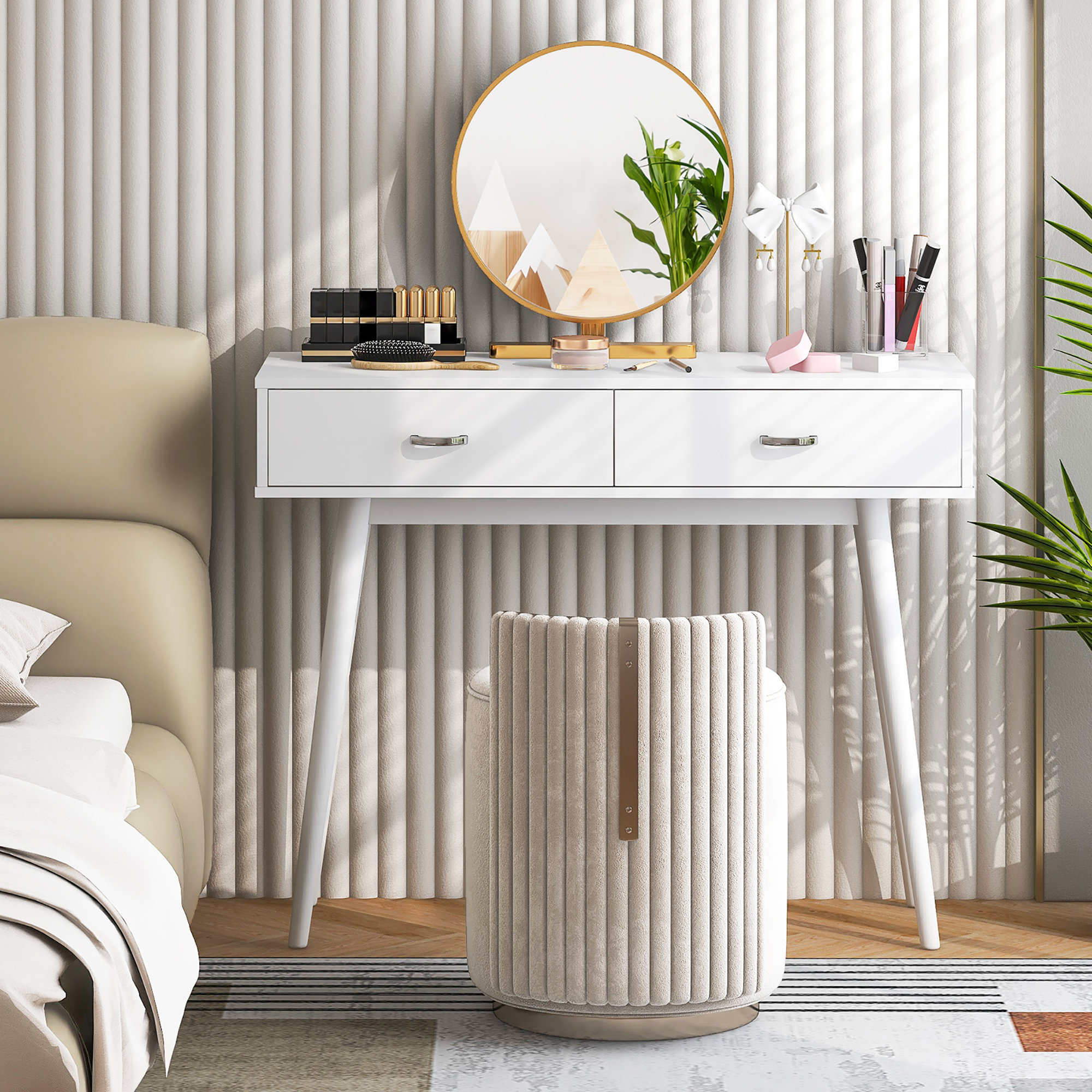 George Oliver Iyannah Solid Wood Base Writing Desk | Wayfair