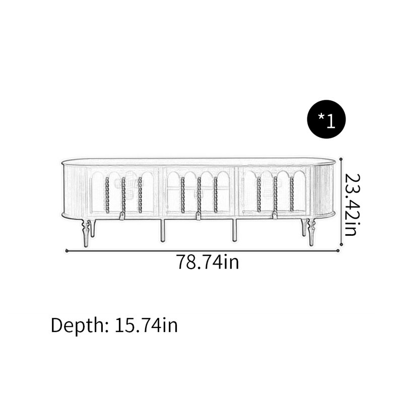 moonlight design French retro TV stand | Wayfair