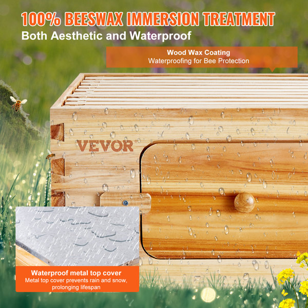 VEVOR Bee Hive 40 Frame Bee Hives Starter Kit | Wayfair
