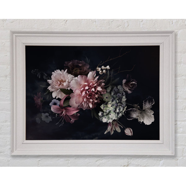 Rosalind Wheeler Flower Arrangement Darkness - Single Picture Frame ...