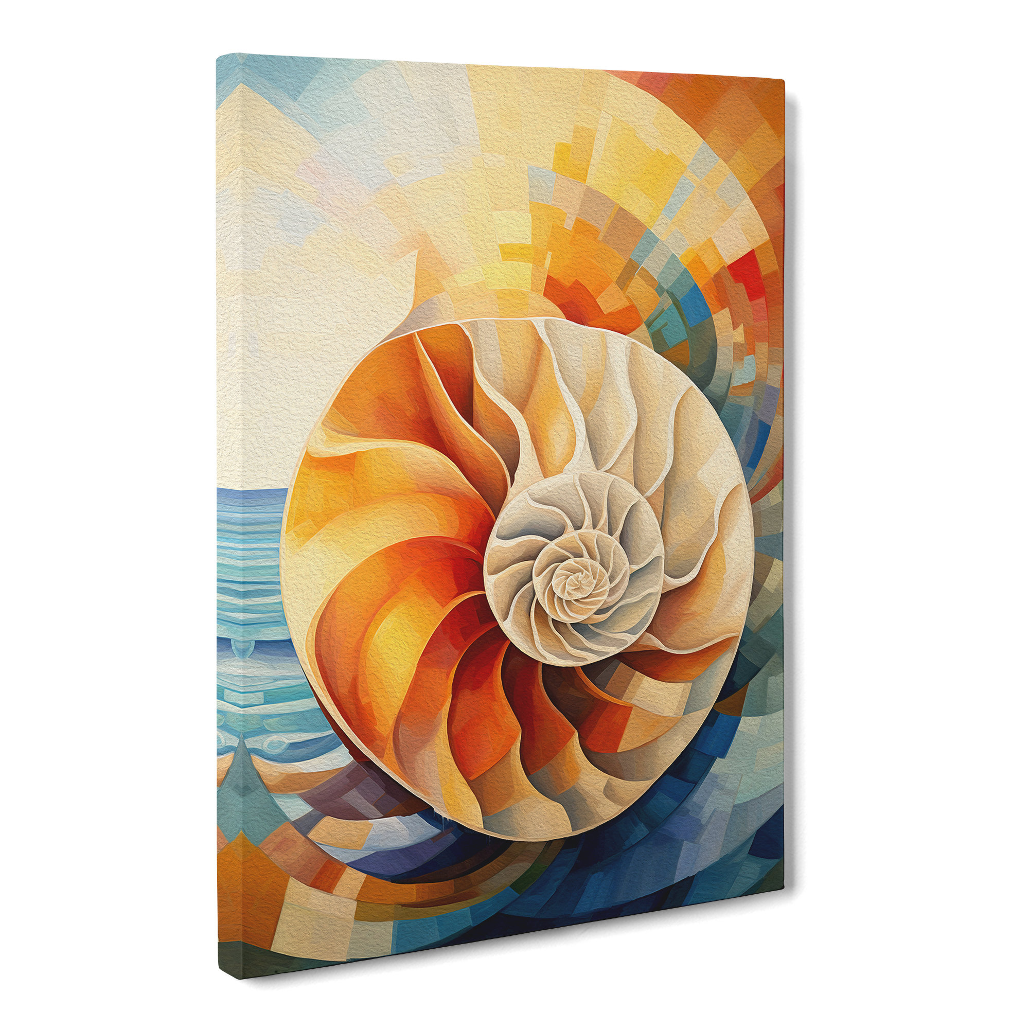 House of Hampton Seashell Cubism Art | Wayfair.ie
