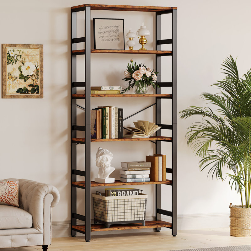17 Stories Bookshelf, 31.5In Wide Shelf 6 Tier Bookcase, 110Lbs/Shelf ...
