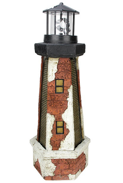 Northlight Seasonal 30" Solar Powered LED Lighted Weathered Red Brick ...