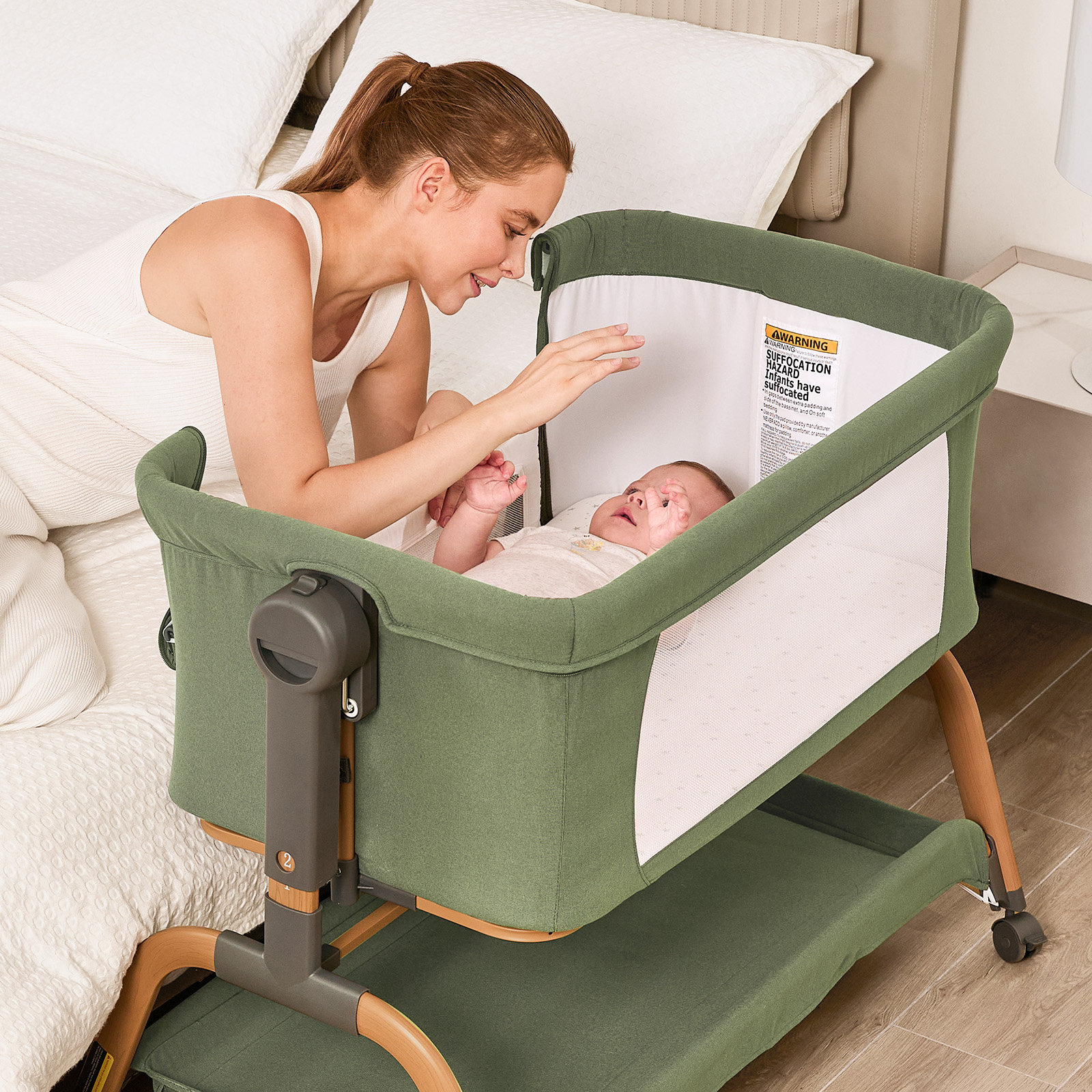 Isabelle & Max™ 3 In 1 Baby Bassinet, Rocking Bassinets Bedside Sleeper ...