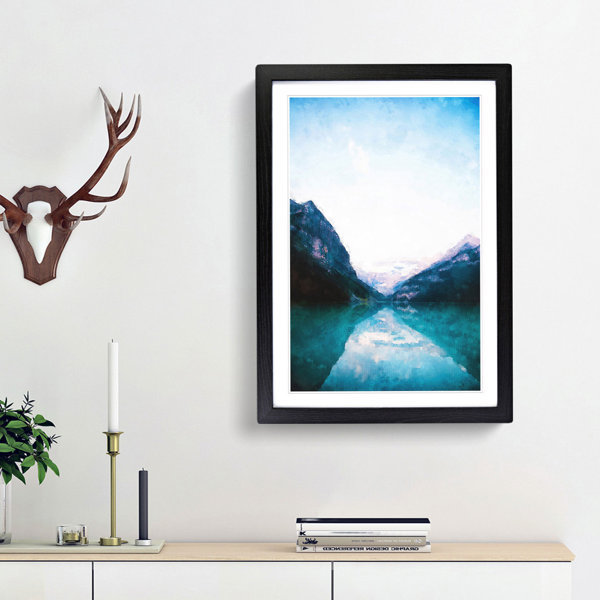 East Urban Home Lake Louise in Canada - Picture Frame Graphic Art Print ...