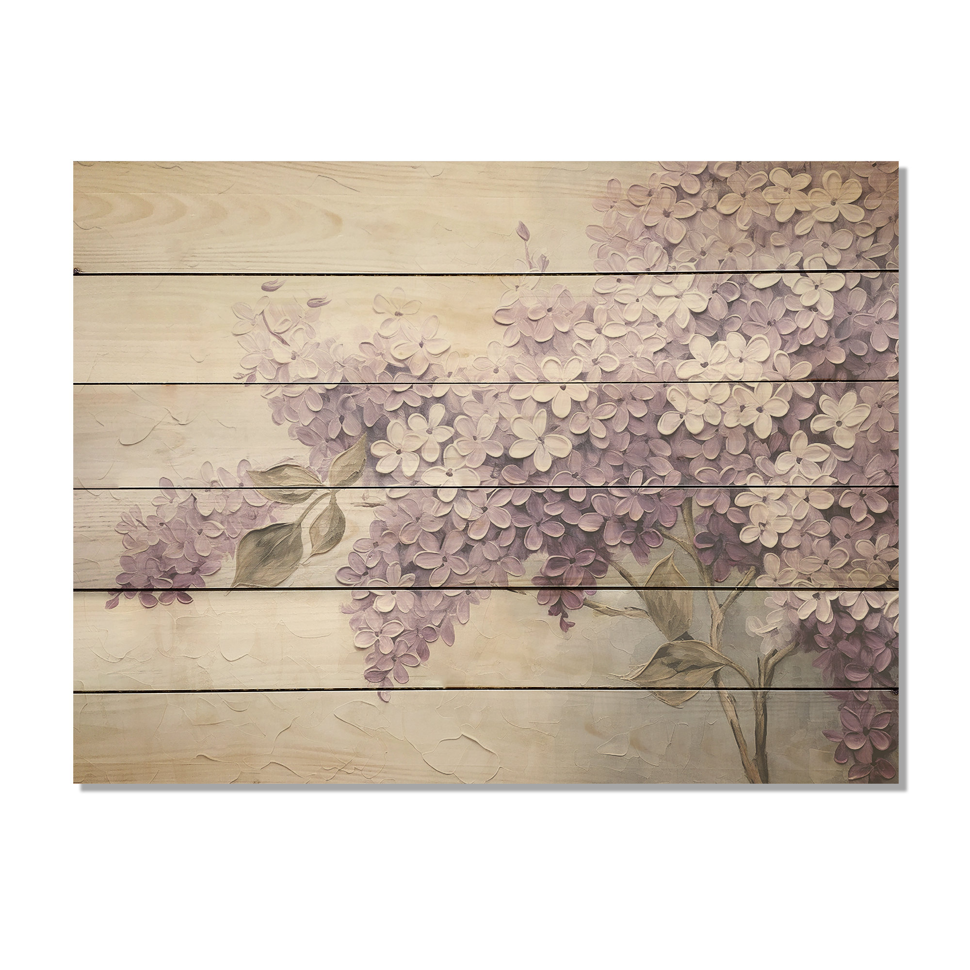 Red Barrel Studio® Beautiful Lilac Dreamscape - Lilacs Wood Wall Art On ...