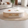 Orxva Galaxy Cream Style Oval Extendable Coffee Table | Wayfair