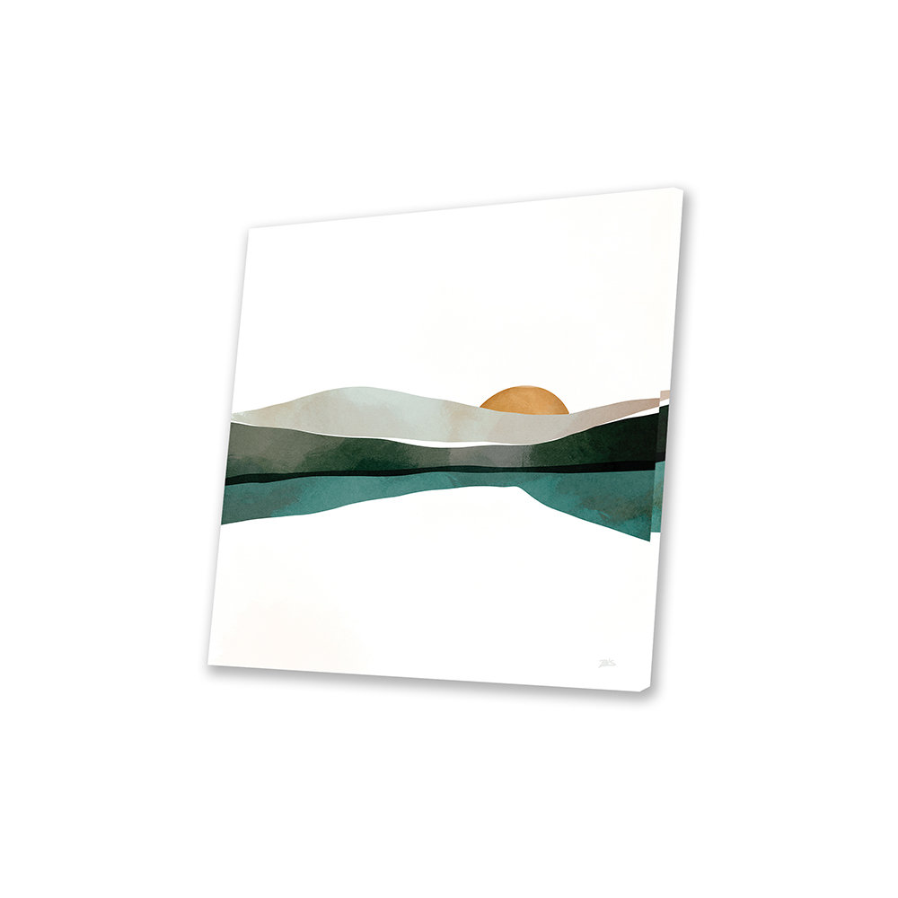 Ivy Bronx Teal Sunset by Bria Nicole - Unframed Graphic Art - Wayfair ...