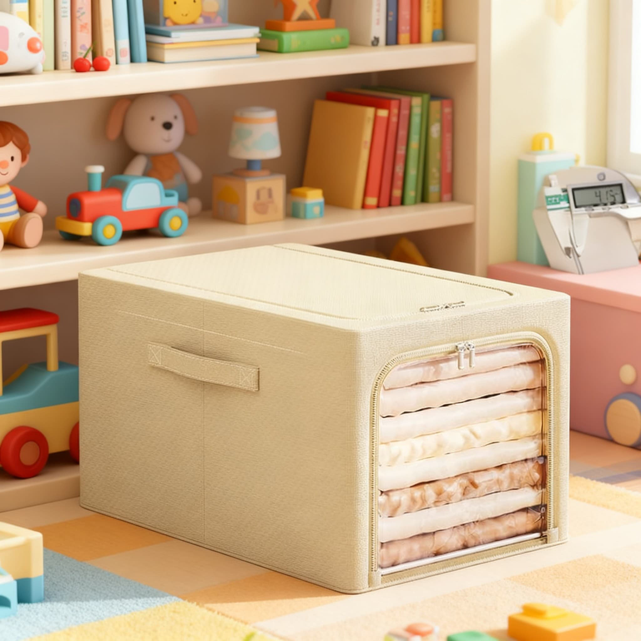Hokku Designs Foldable Fabric Storage Bins For Clothes With Extra-Long ...