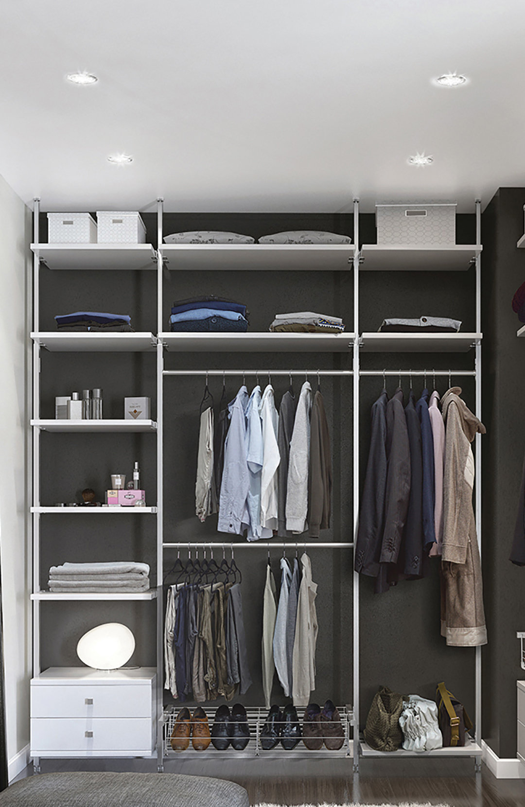 Space Pro Aura 400cm Wide Clothes Storage System | Wayfair.co.uk