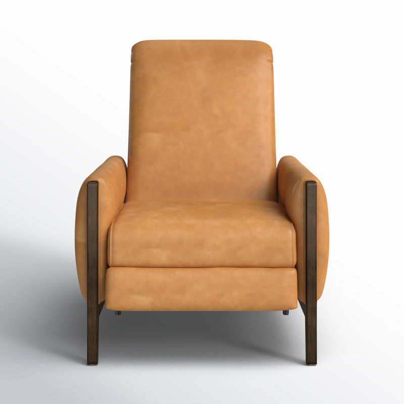 AllModern Fatine 31" Wide Genuine Leather Recliner | AllModern