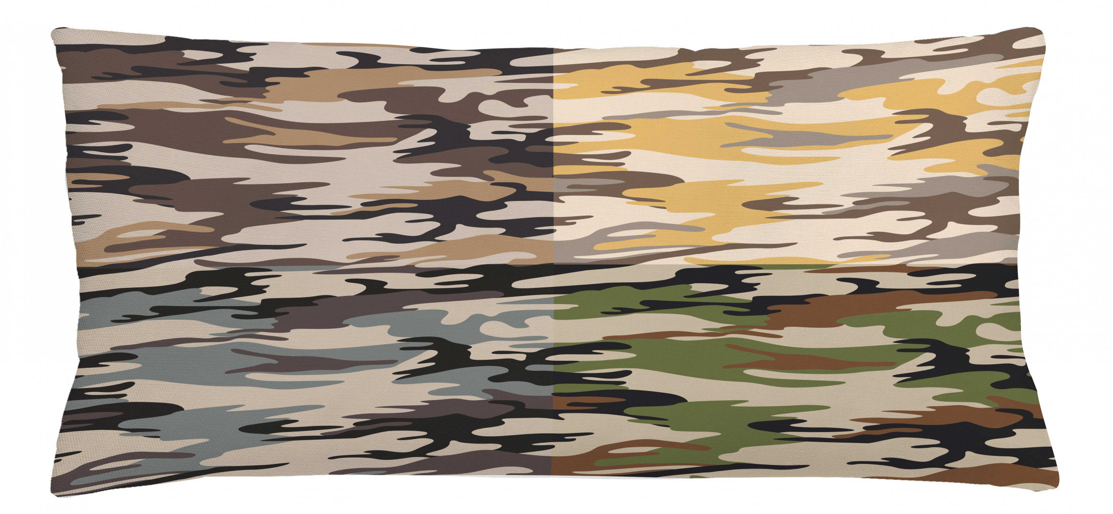 Ambesonne Camo Indoor / Outdoor Camouflage Lumbar Pillow Cover | Wayfair